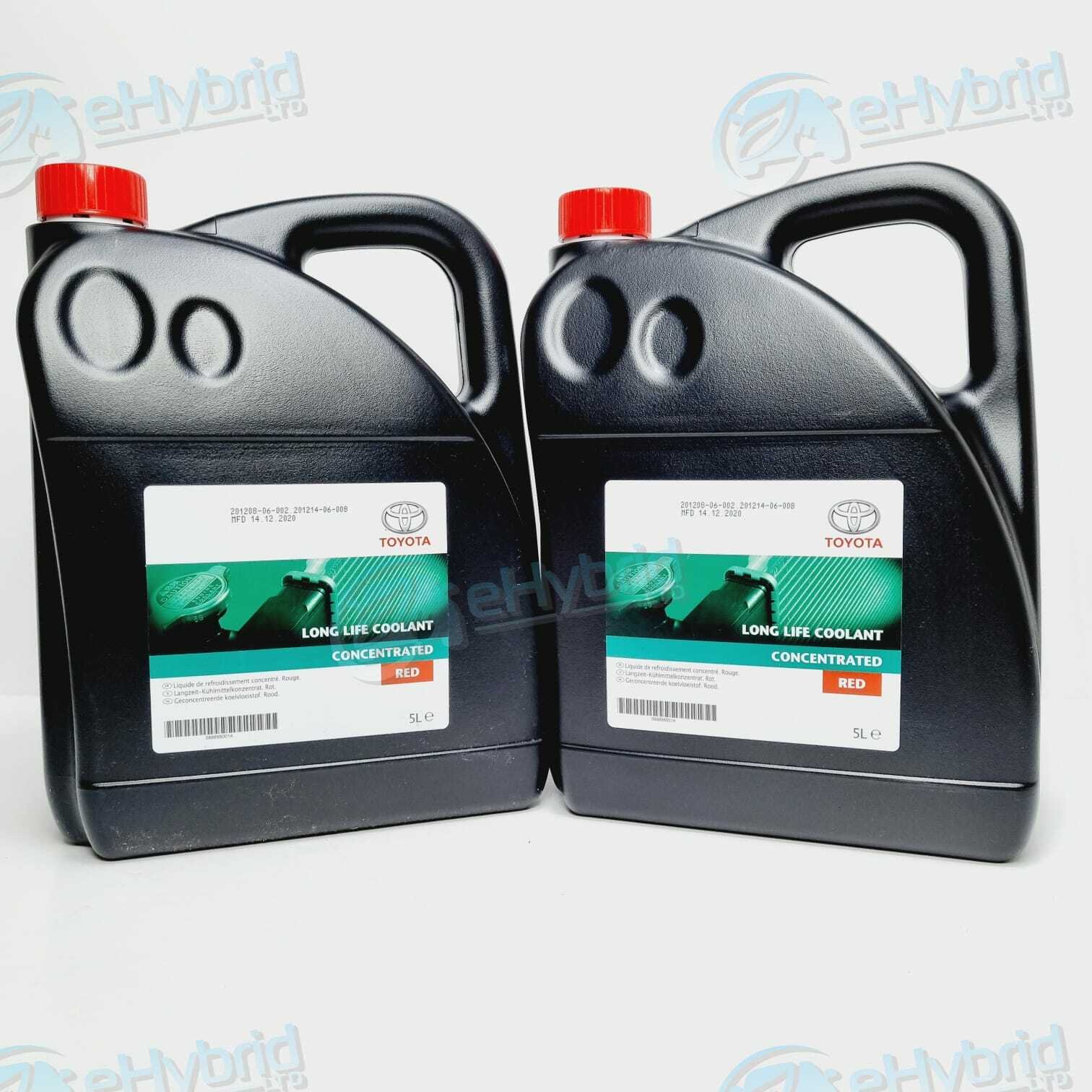 GENUINE LEXUS RED COOLANT ANTIFREEZE CONCENTRATED LONG LIFE COOLANT 5L ...