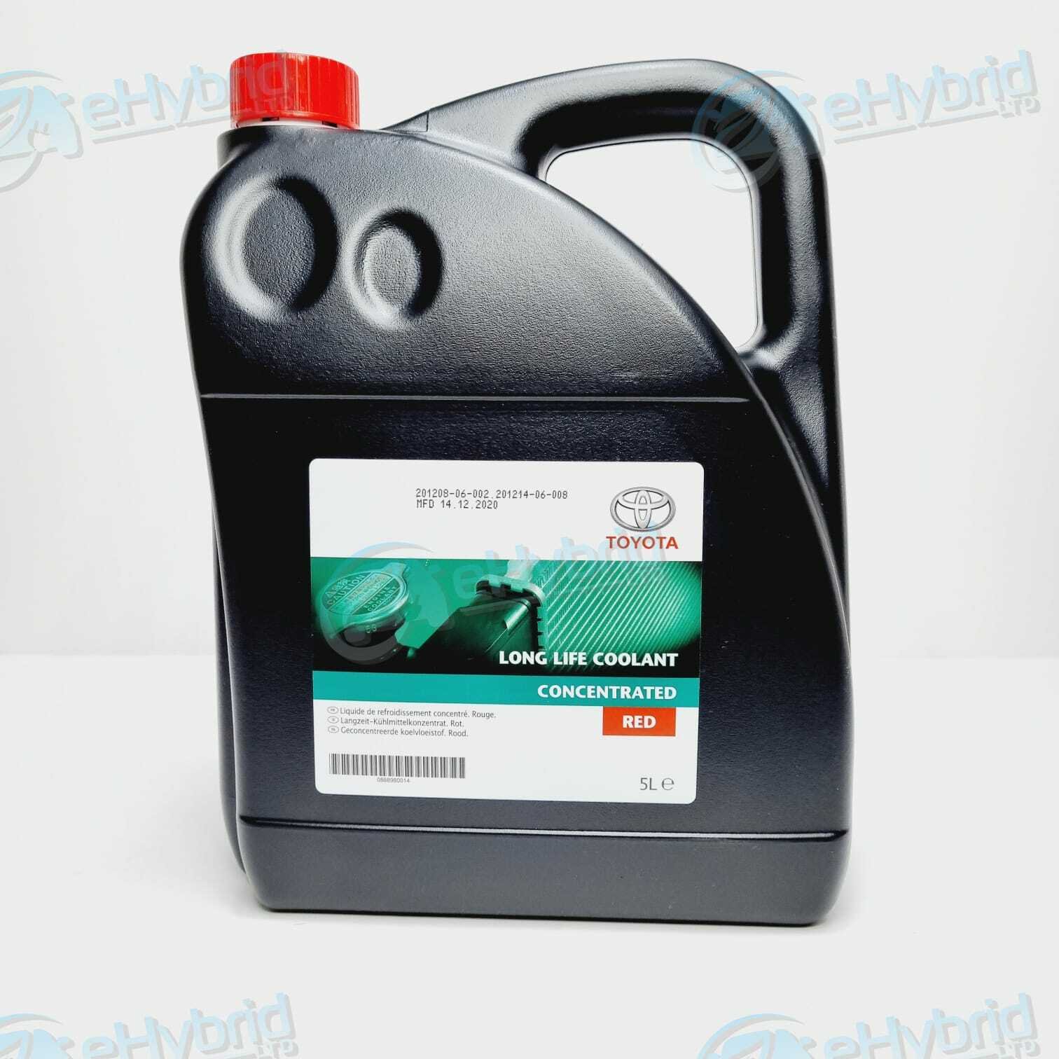 GENUINE LEXUS RED COOLANT ANTIFREEZE CONCENTRATED LONG LIFE COOLANT 5L ...
