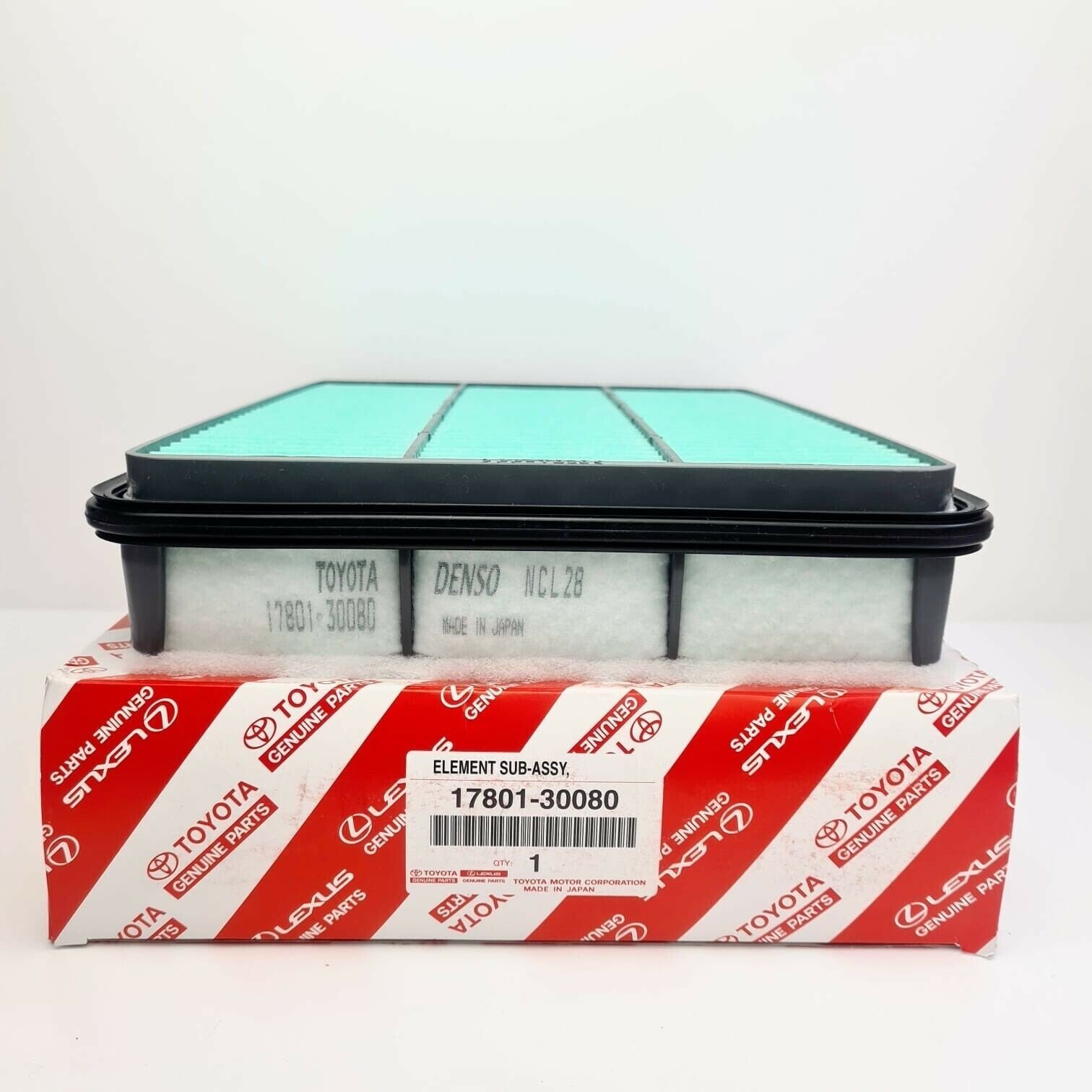 Genuine Toyota Land Cruiser Prado Air Filter Oem Part 17801-30080 for 3 ...